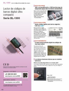 Serie BL-1300. Lector de códigos de barras digital ultra compacto ...