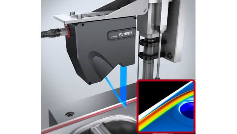 Inspección cordón de soldadura con el perfilómetro láser LJX de Keyence ...