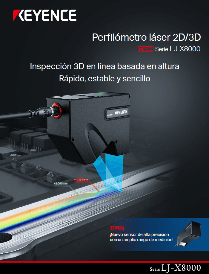 Sensor de desplazamiento láser . LK-G5000 de Keyence